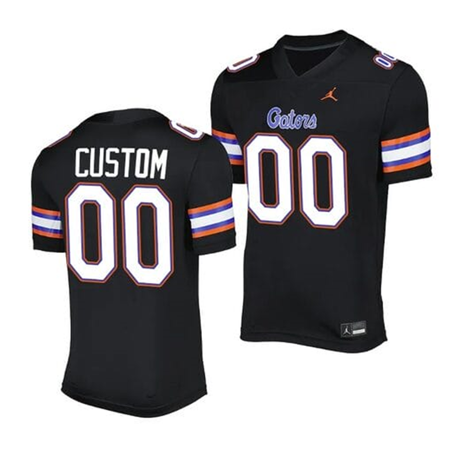 Custom Florida Gators Jersey Name And Number Alternate Game Black 2023 ...