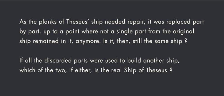 Ship of Theseus. The Theseus paradox questions the idea… | by Akash ...