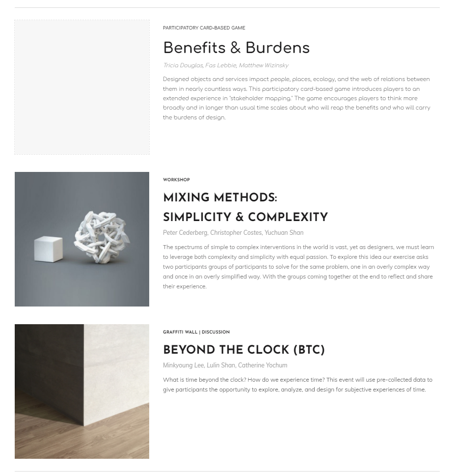 Nov 23 — Participatory Event Planning | by Greg Chen | CMU MDes Seminar 3 Advanced Interaction ...