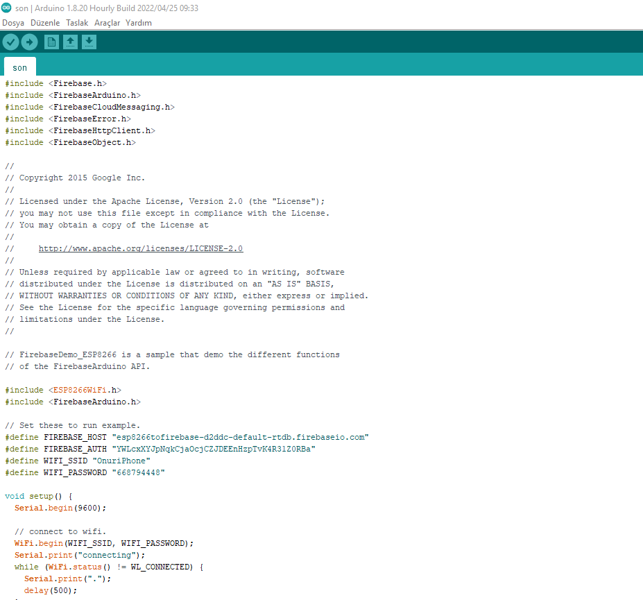 Connecting Esp8266 To Firebase To Send And Receive Data By Onur Yiğit Medium