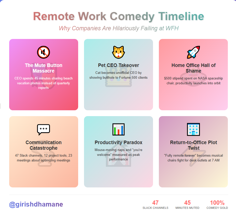 Why Remote Work Is Failing Most Companies (And It’s Hilarious) | by ...