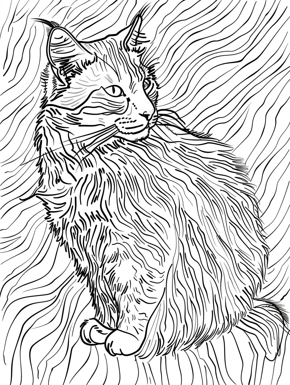 100 Van Gogh Coloring Pages — Printable Digital Download | by Mia ...