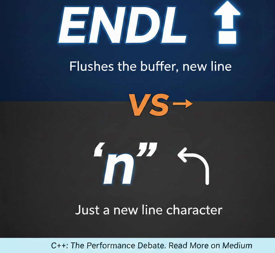 std::endl vs \n in C++: Same Output, Different Cost | by Mahi Gupta ...