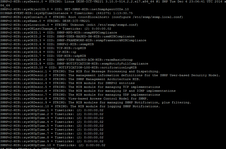 [CentOS] 在CentOS7上安裝及設定snmp. 首先下載snmp及相關套件: | by Ian Hsiao | Ianyc | Medium