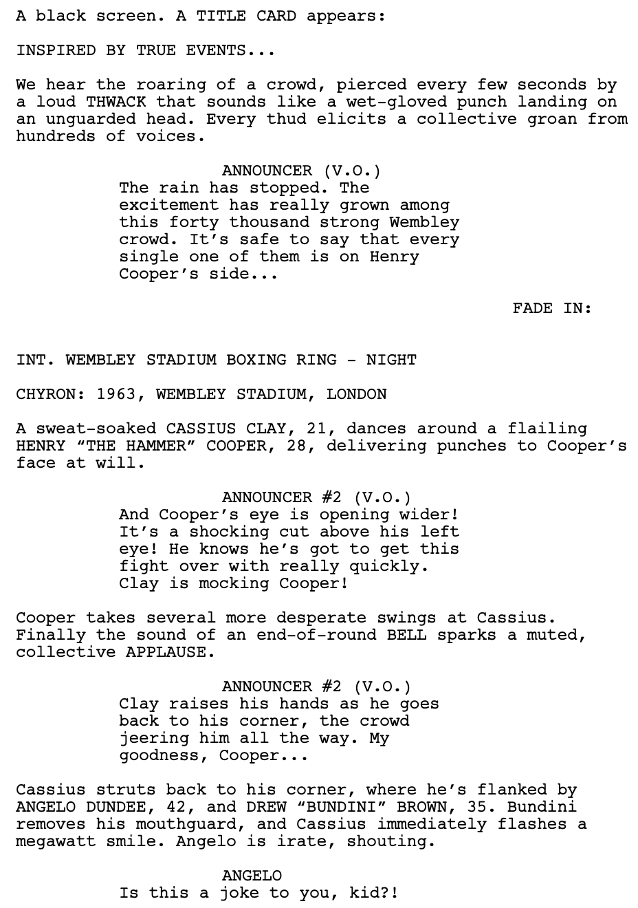 Page One: “One Night in Miami…” (2020) - Go Into The Story