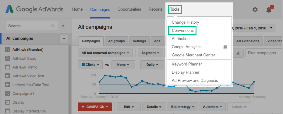 How to Set Up Google AdWords Conversion Tracking to Your Page | by AdHawk | Medium
