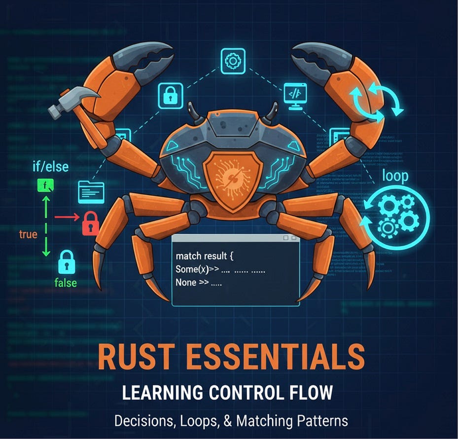 Learning Rust: Control Flow. Continue to our rust language journey ...
