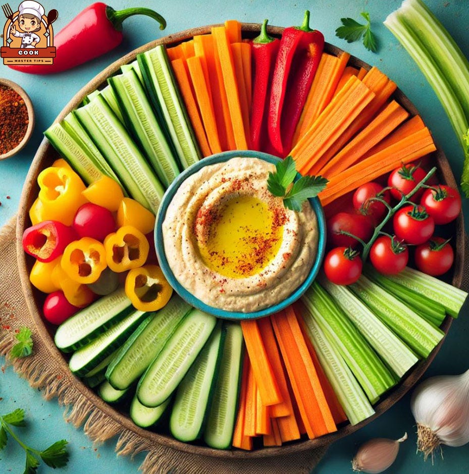 Veggie Sticks and Hummus. Introduction | by COOK MASTER TIPS | Jul ...