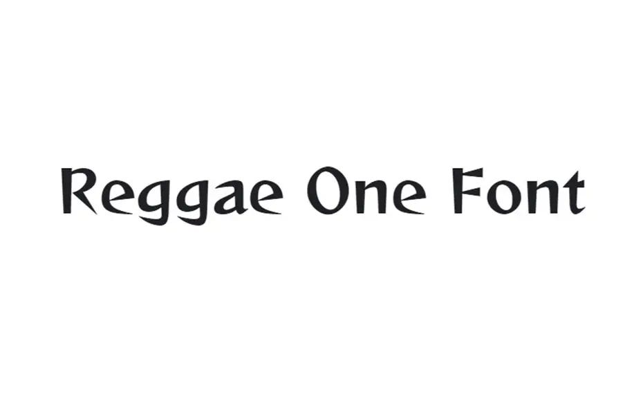 Reggae One Font Free Download. Reggae One Font is a display font that ...