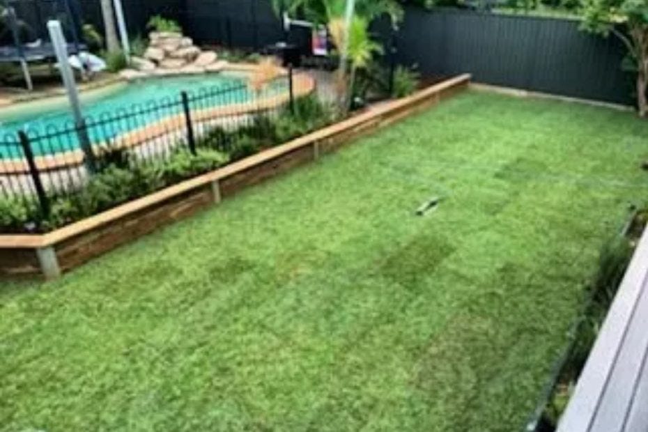 Installed a Retaining Wall, Graded Yard, and New Lawn: A Backyard ...