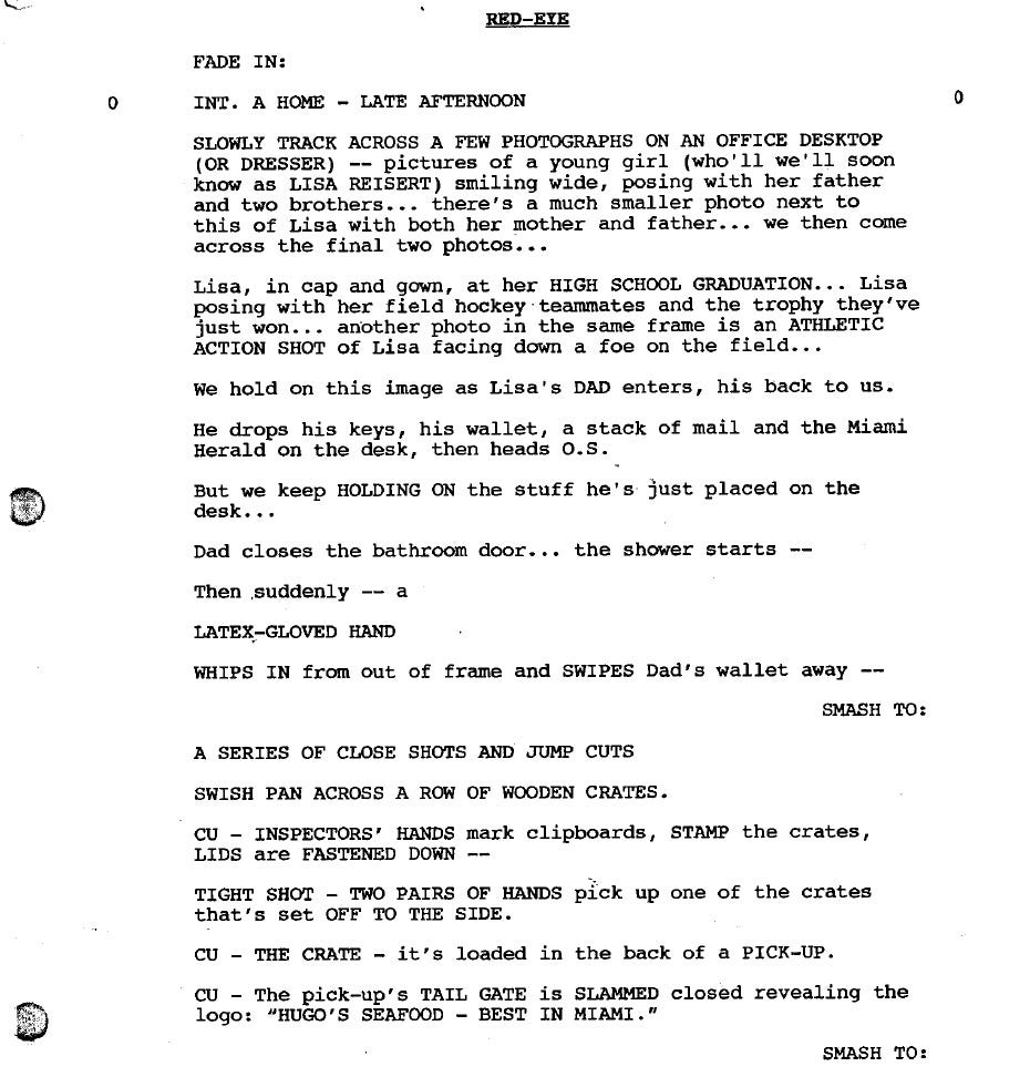 Page One: “Red Eye” (2005) - Go Into The Story