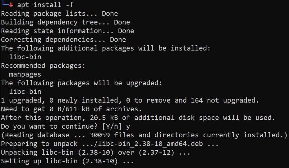 Solving Kali Linux WSL Stuck on ‘Setting up libc6:amd64’ - Wahyu Priambodo - Medium