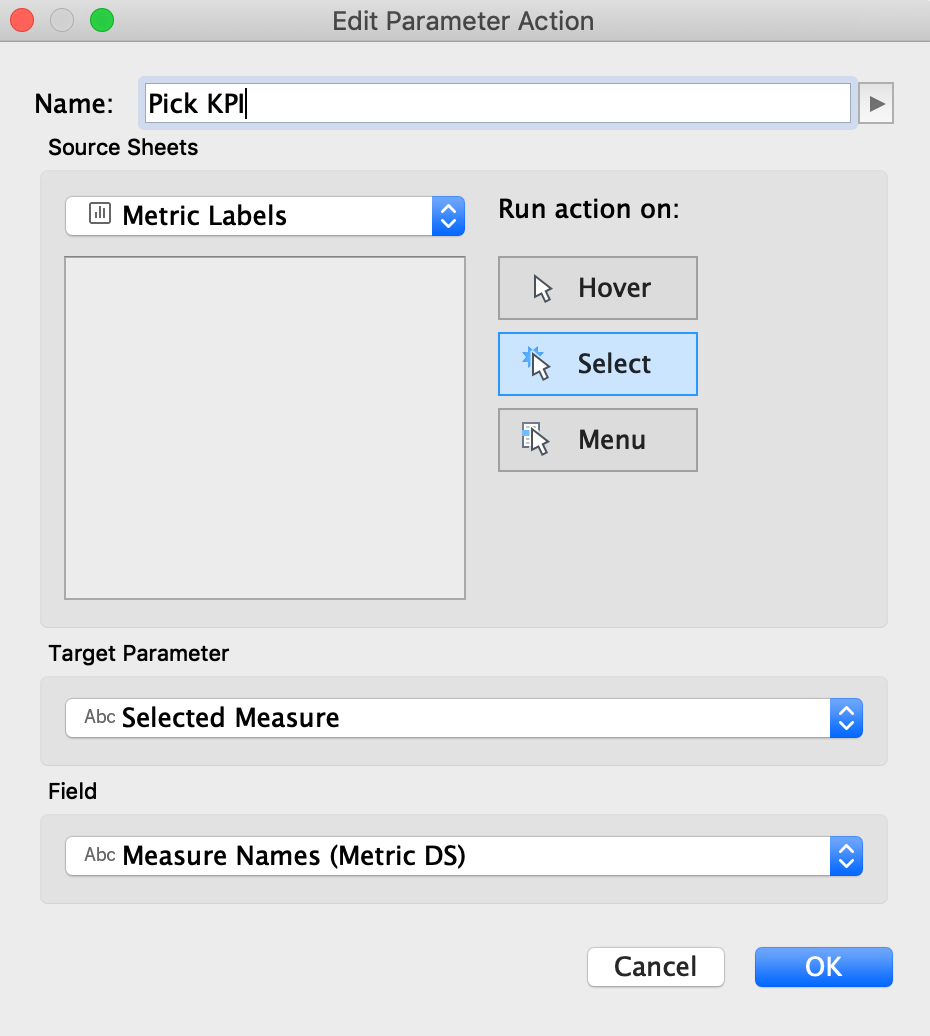 Parameter Actions: KPI Navigator. Parameter Actions are now available ...
