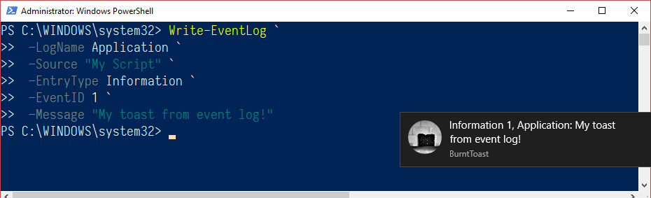 Viewing Windows Event Logs as Toast Notifications | by Joshua ...