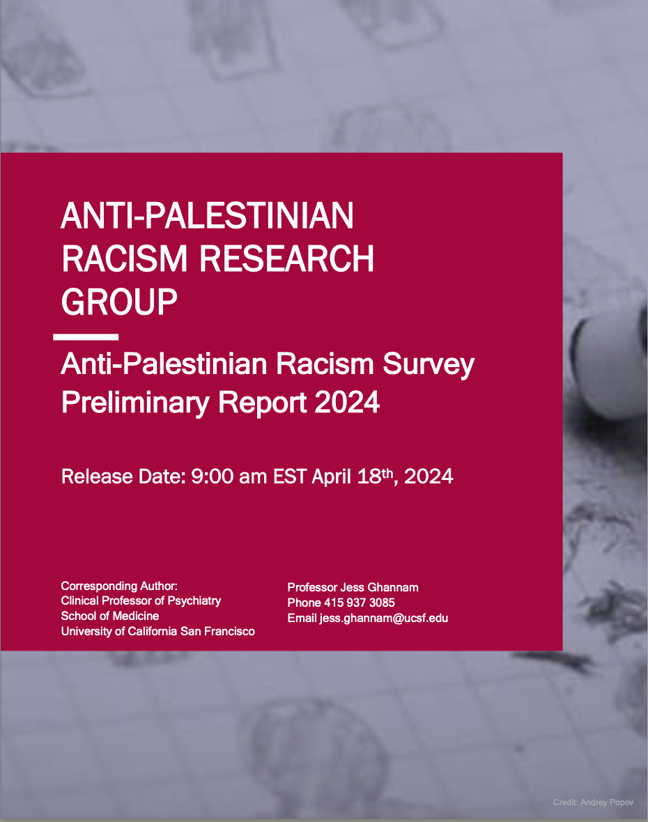 Anti-Palestinian Racism Survey Preliminary Report April 2024 | by IUAPR ...