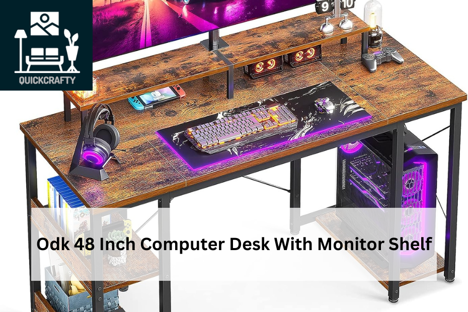 Odk 48 Inch Computer Desk With Monitor Shelf | by Furniture Items | Aug ... Odk 48 Inch Computer Desk With Monitor Shelf | by Furniture Items | Aug ...