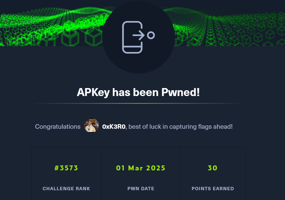 HackTheBox: APKey Mobile Challenge | by Kyrillos nady | Medium