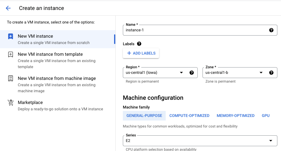 Creating a GCP VM Instance. This is in relation to Google Cloud… | by Bina | Medium