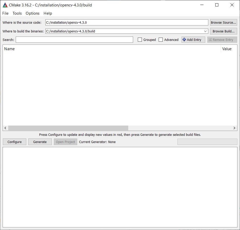 Installing OpenCV 4.3.0 RGBD, SFM, NON Free modules on Windows Anaconda with PYTHON3, VTK, CUDA ...