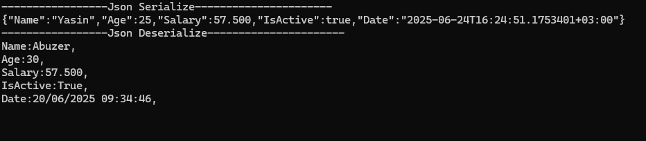 C# ile Serialize ve Deserialize JSON | by Mesut Yiğit | Medium