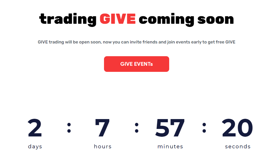 GiveToken trading countdown - givetoken - Medium
