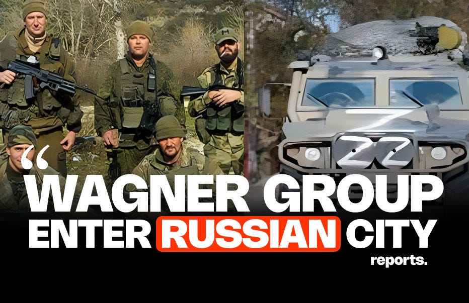 Russian City Intrusion: Wagner Group Mercenaries Enter Amidst Strife ...