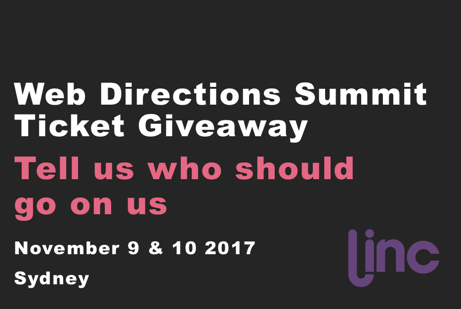 Web Directions Summit Ticket Giveaway | by Cath Jones | Medium