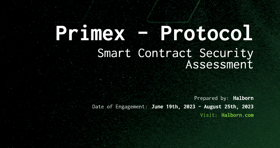 Primex Successfully Completes Halborn Security Audit | by Crypto_Hunter ...