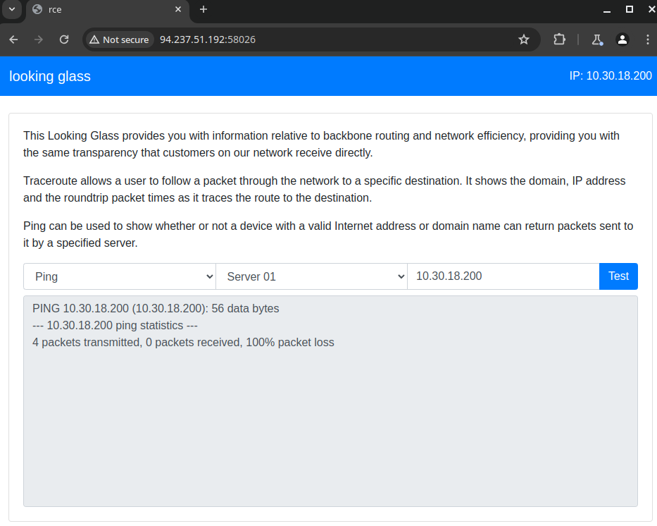 HTB Web : looking glass Writeup. CTF Name : HackTheBox Challenges | by adh1ka | Aug, 2024 | Medium