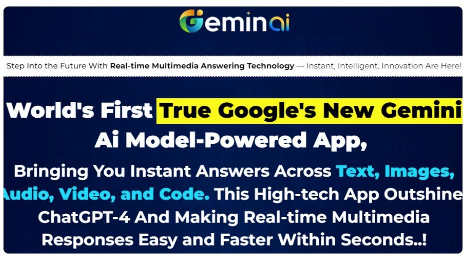GeminAi Review: Unleashing Google’s Gemini™ Powered AI Model for Revolutionary Content Creation ...