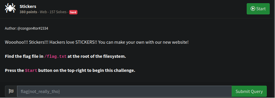 Stickers Nahamcon Ctf 2023 Rce 𝔽𝕠𝕟𝕥𝕔𝕖𝕡𝕥𝕚𝕠𝕟 By Cybersecdal Medium