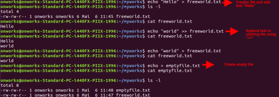 Linux Commands to create Files. Redirect Symbol: (>) | by Shahul Hameed ...