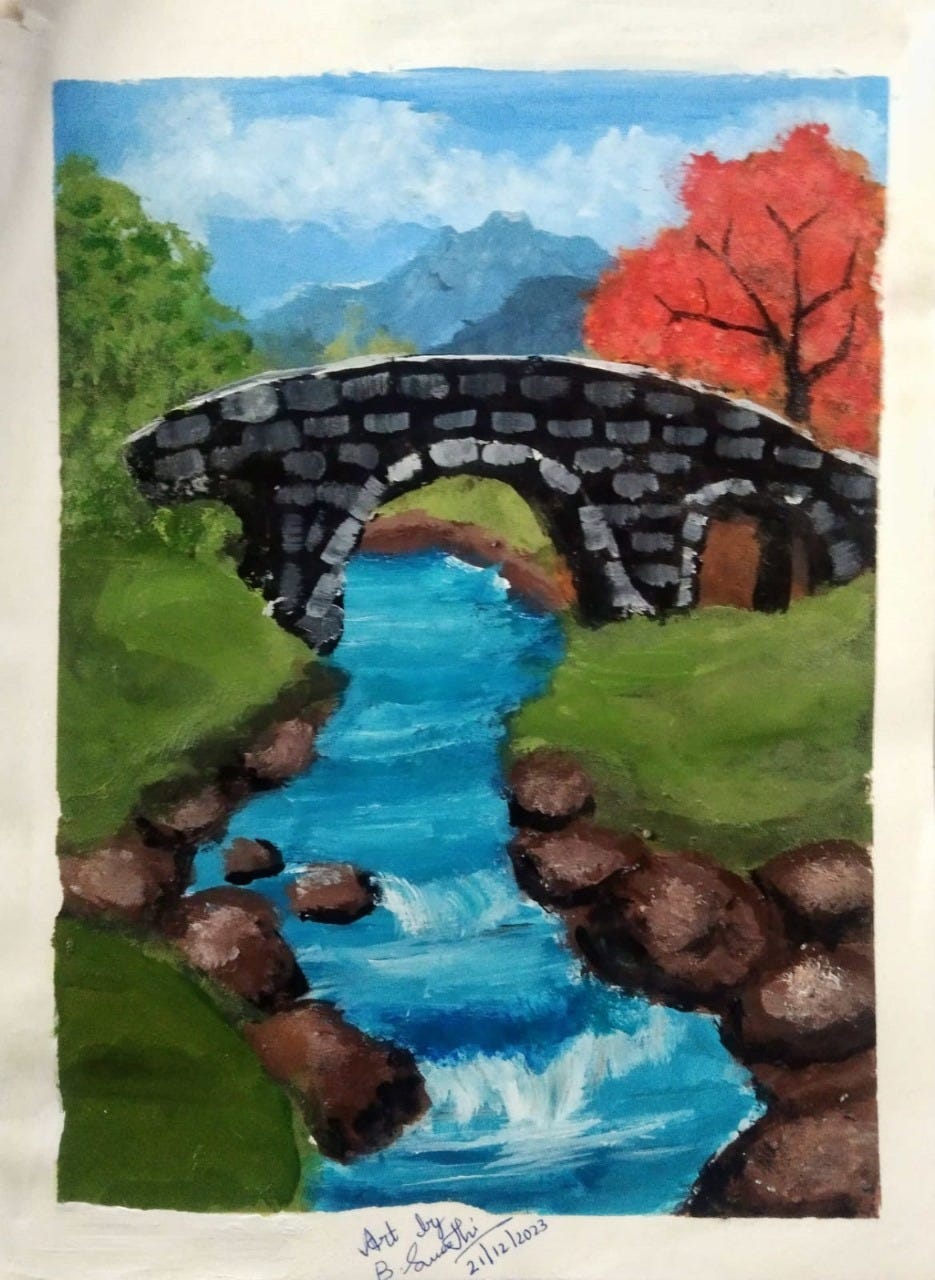 Poem on River :). One my favourite past time is drawing… | by Swaathi B ...
