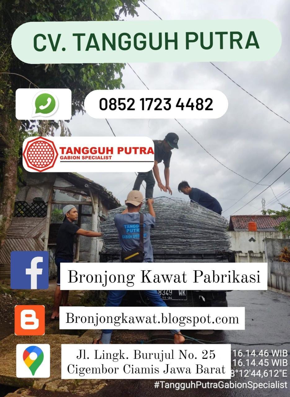 konstruksi bronjong kawat, kawat bronjong lapis pvc, kawat bronjong ...