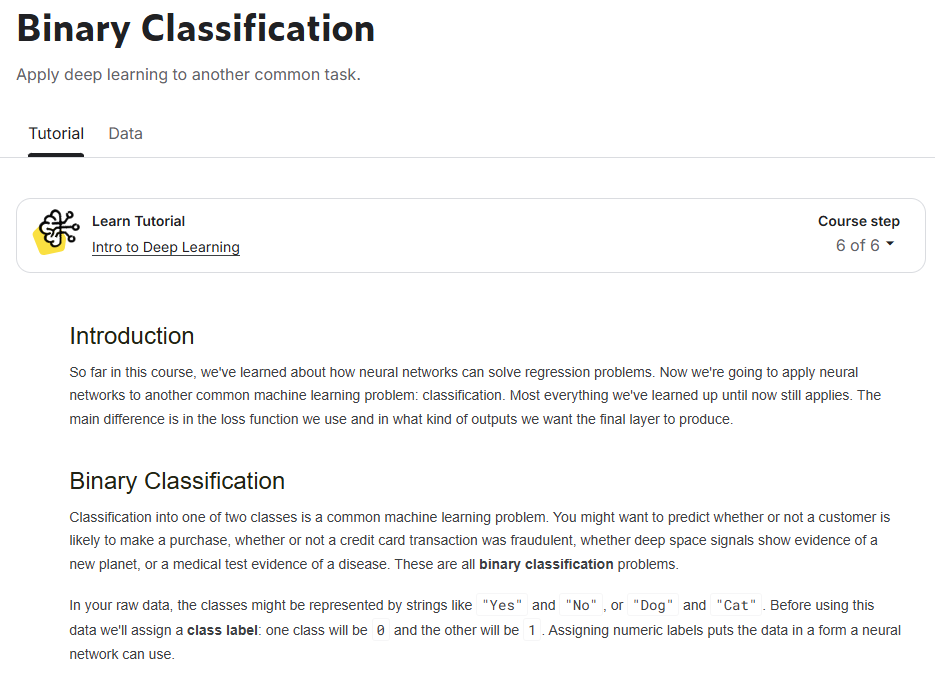 Binary Classification: Konsep, dan Implementasi, Lesson + Exercise di ...