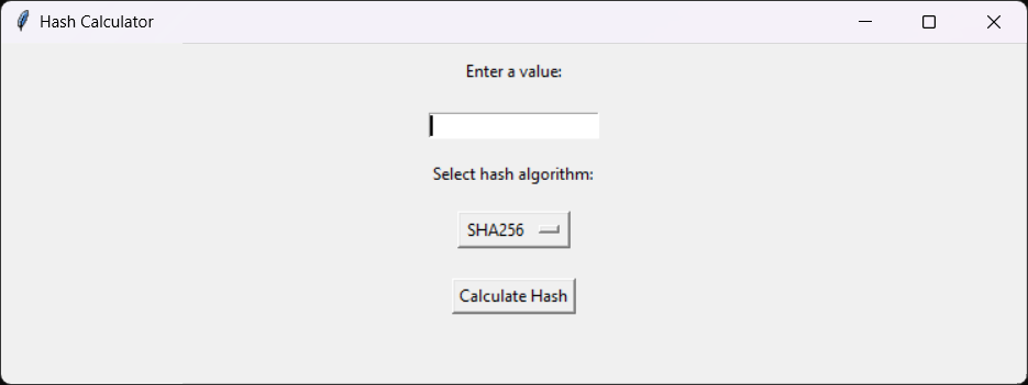 HASH Value Generator GUI. Welcome back, | by psychomong | Medium