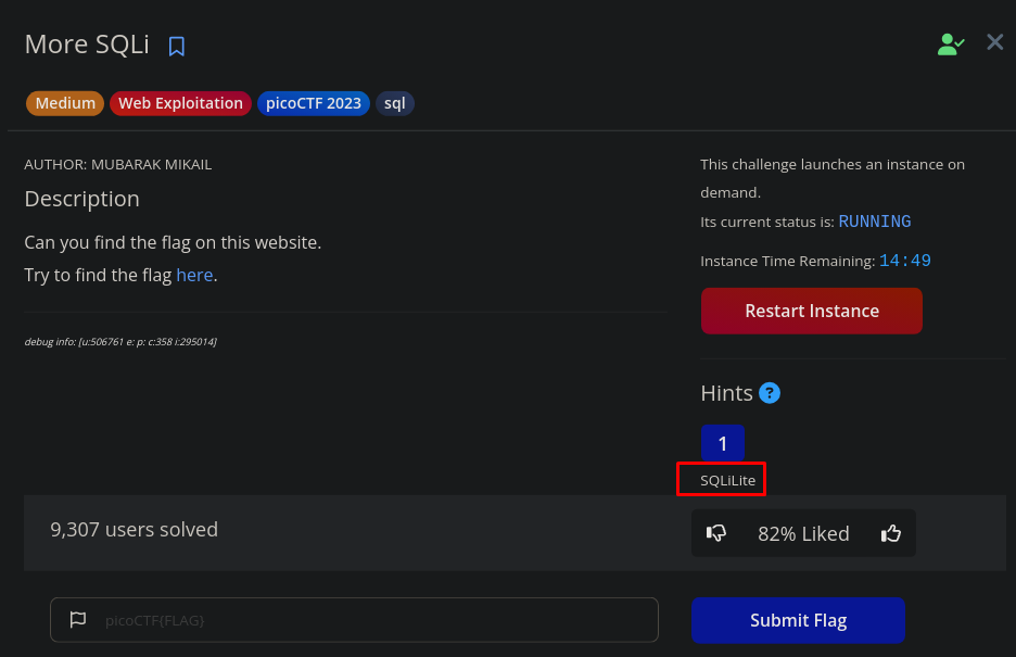 Picoctf Web Exploitation More Sqli Çözümü By Yasin Murat Kaşka Sep 2024 Medium