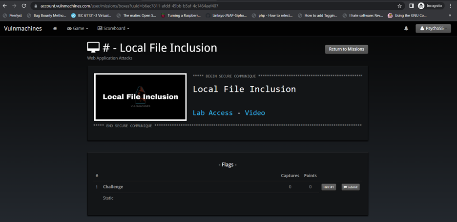 Local File Inclusion write-up vulnmachines | by Vulnmachines | Medium