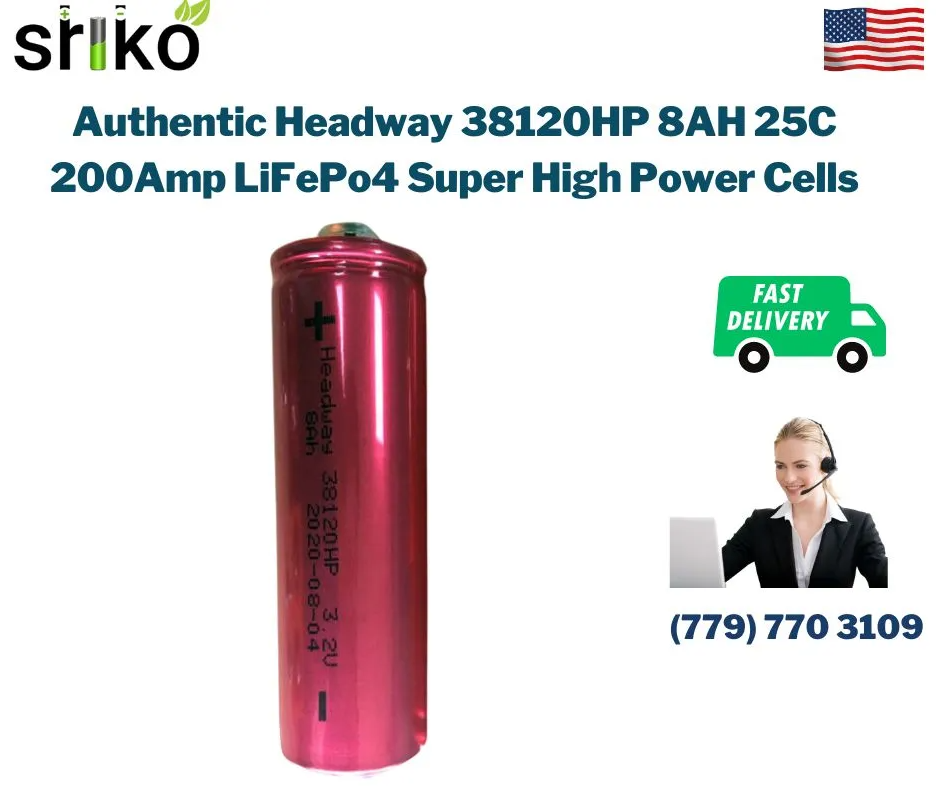 Unleash Superior Energy with Authentic Headway 38120HP 8AH 25C 200Amp ...