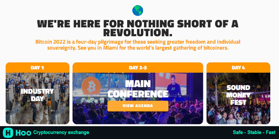 Get Seen at the 2022 Bitcoin Conference by Hoo | by Hoo.com | Medium