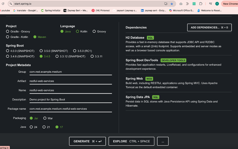 Initializing A Rest Api Project With Spring Boot By Zeynep Sert Medium