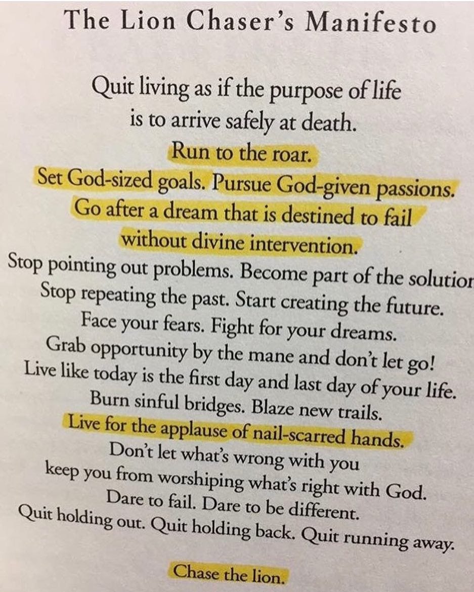 Motivational Wallpaper On The Lion Chasers Manifesto | by ...