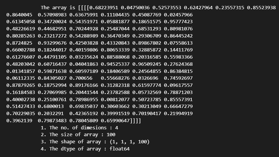 Data Analysis Library : NumPy. NumPy is a 3rd party library which is ...