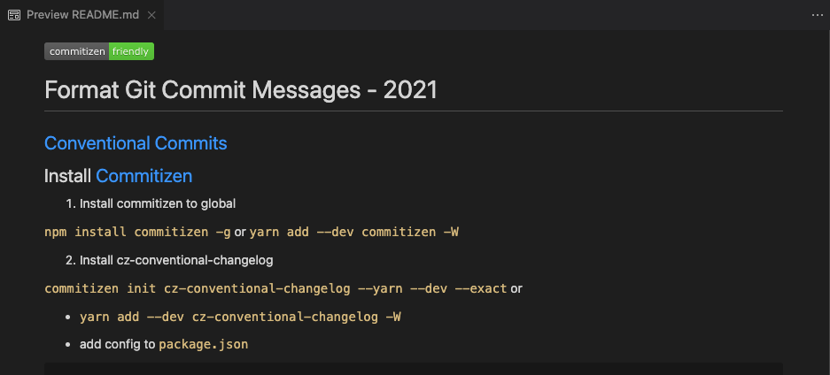 Commitizen Setup 2021. Recently, I need to setup commitizen in… | by Lin Zhao | Medium