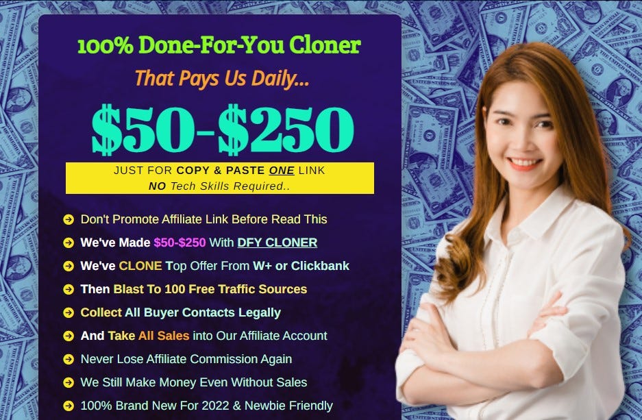 100% Done-For-You Cloner That Pays Us Daily…$50-$250 - Satish Hate - Medium