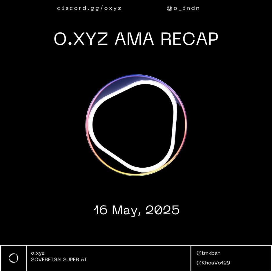 OXYZ AMA Breakdown: Where Decentralized AI Meets Human Connection (May ...