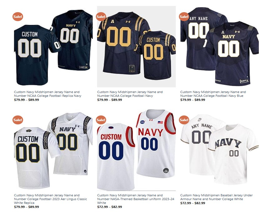 Gear Up for Game Day with a Custom Navy Midshipmen Jersey | by Top Wow ...