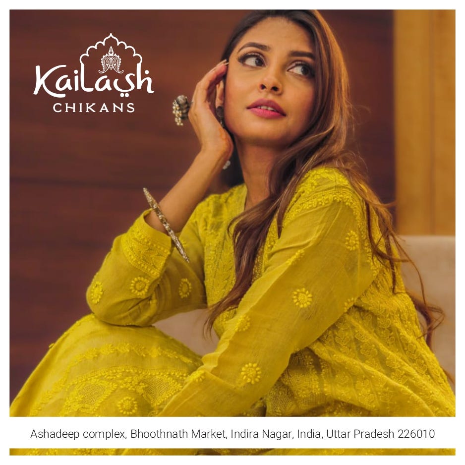 Kailash Chikans | Best Chikankari Showroom in Indira Nagar | 9839811505 ...