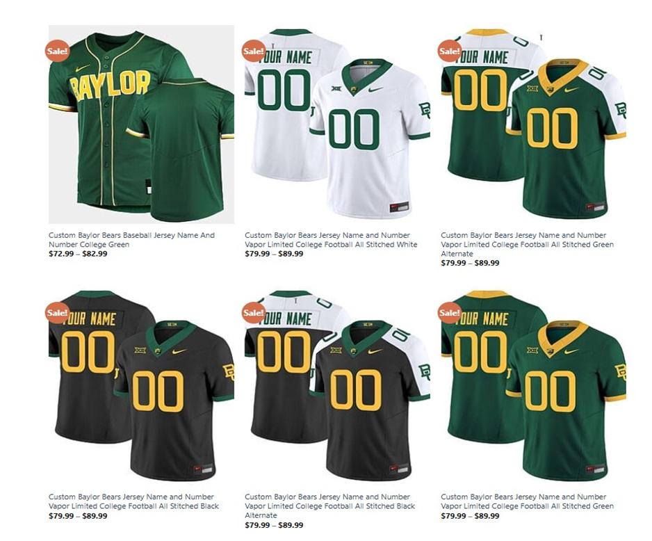 Stand out from the crowd with a Custom Baylor Bears Jersey | by Top Wow ...